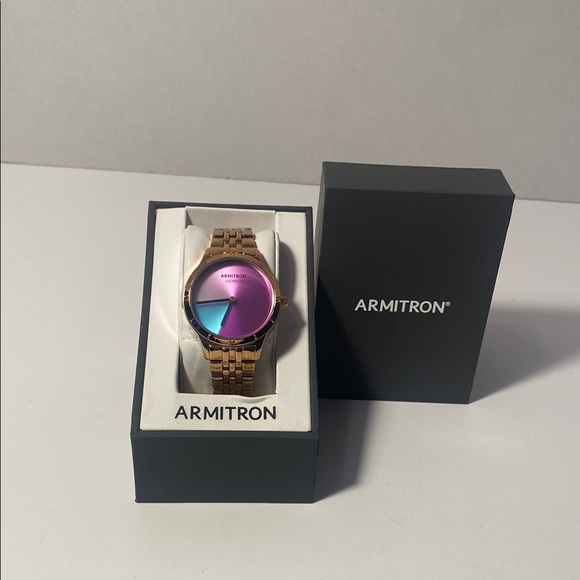 Armitron | Accessories | Armitron Rose Gold Prismatica Watch Brand New ...